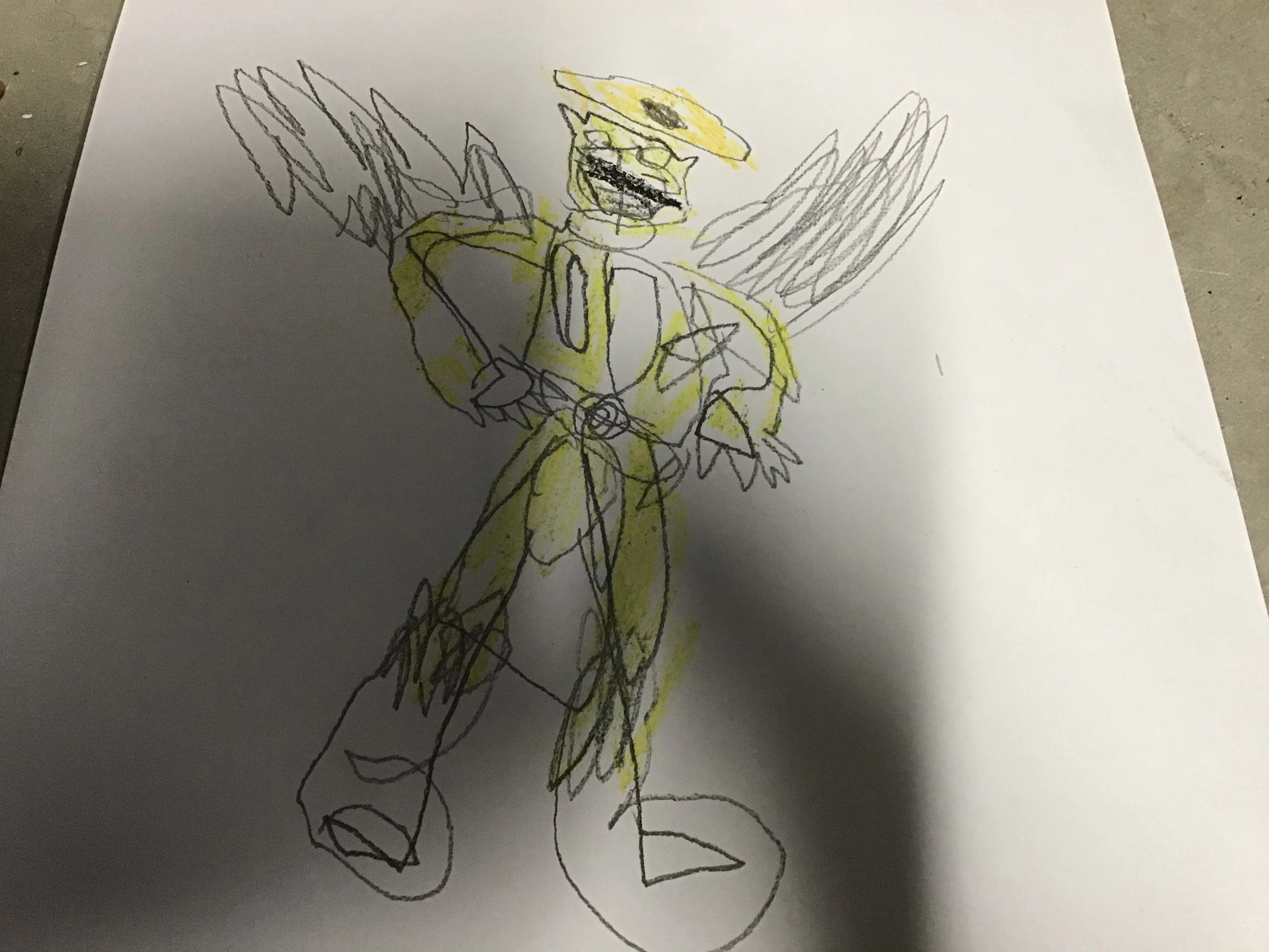 My MMPR yellow ranger drawing | Fandom