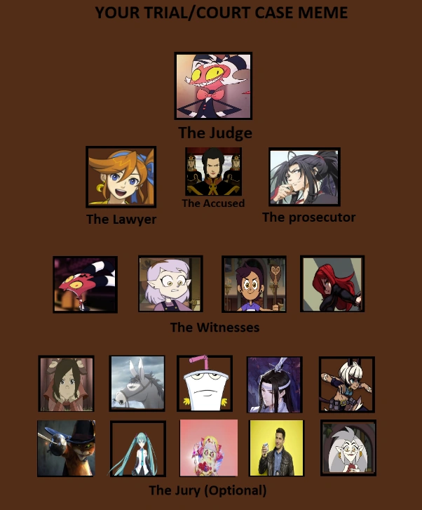 Here's my Trial/Court Case meme | Fandom