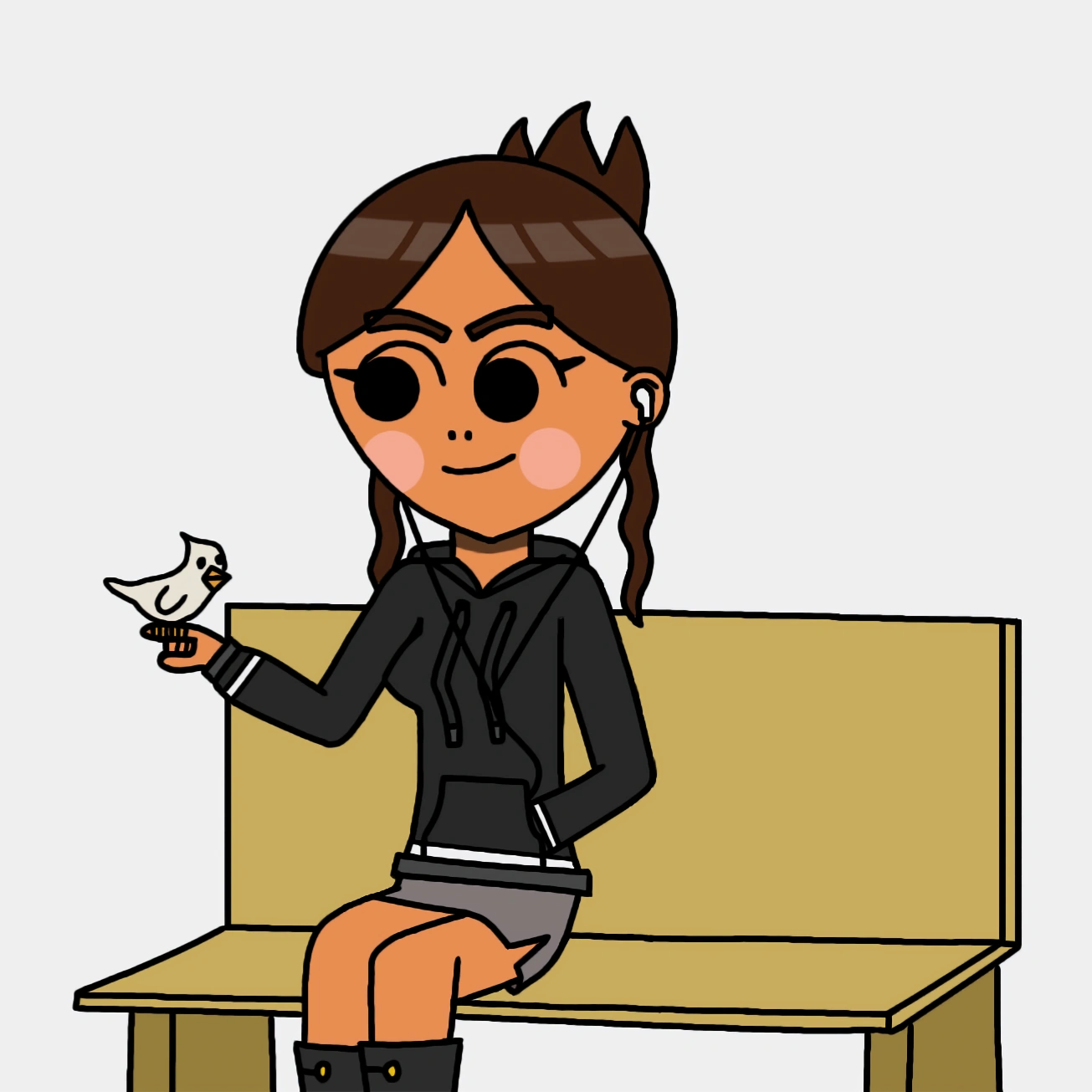 A drawing of chika | Fandom