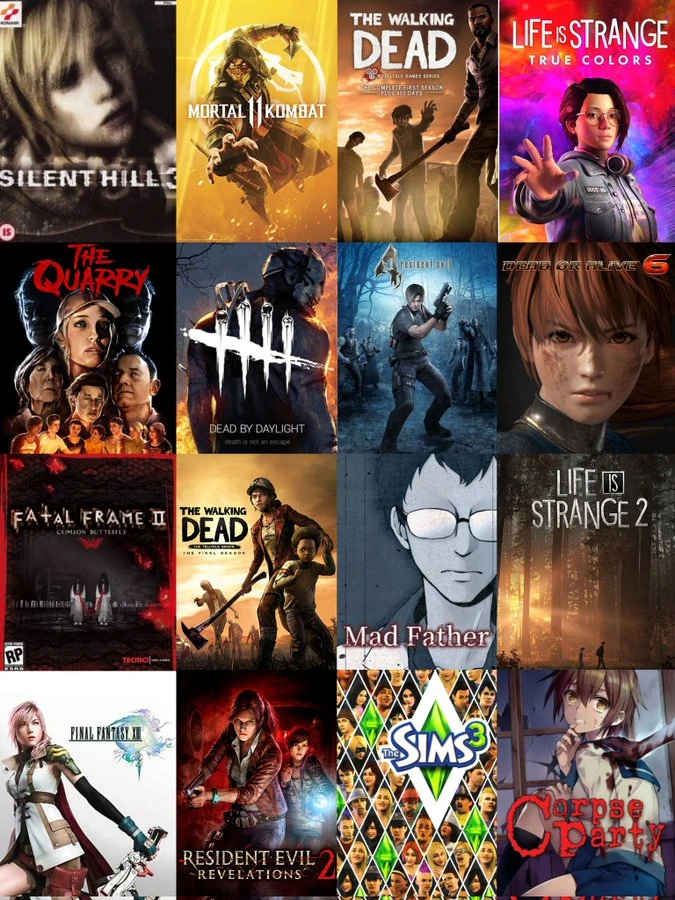 Pick a game from each row of my favorite games. | Fandom