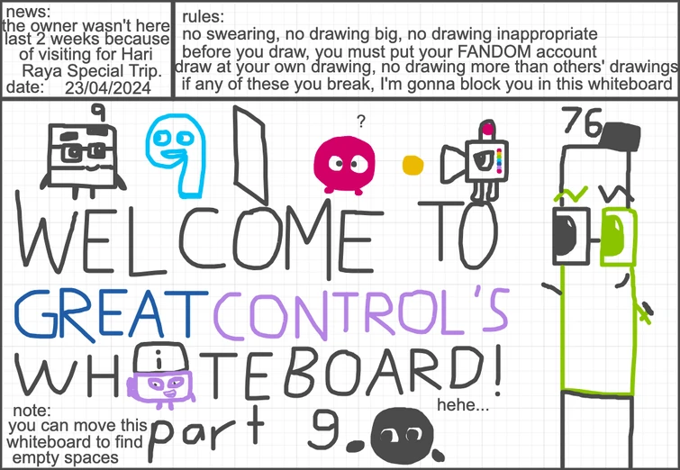 GreatControl's Whiteboard Part 9! | Fandom