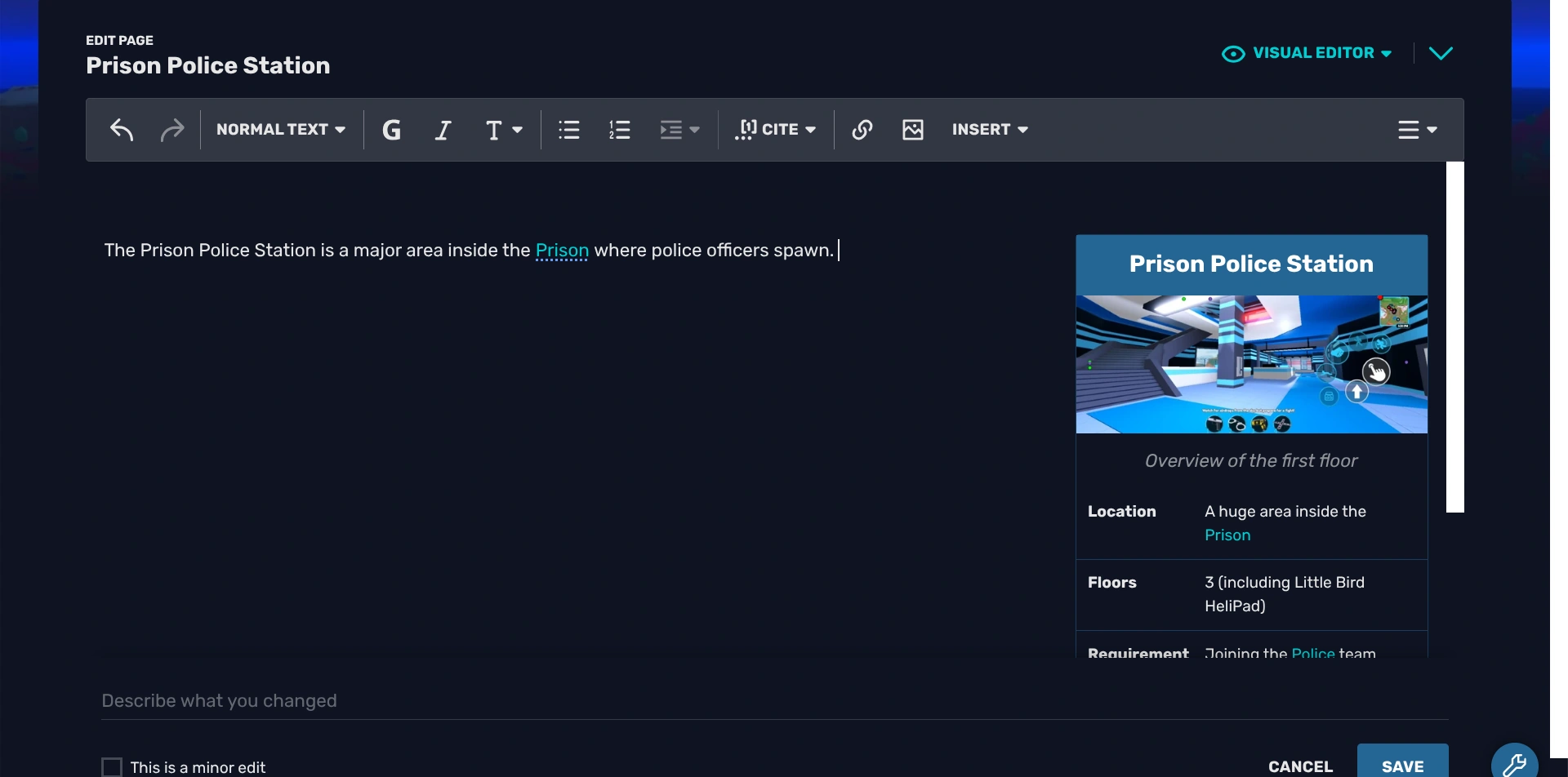 New page creating! | Fandom