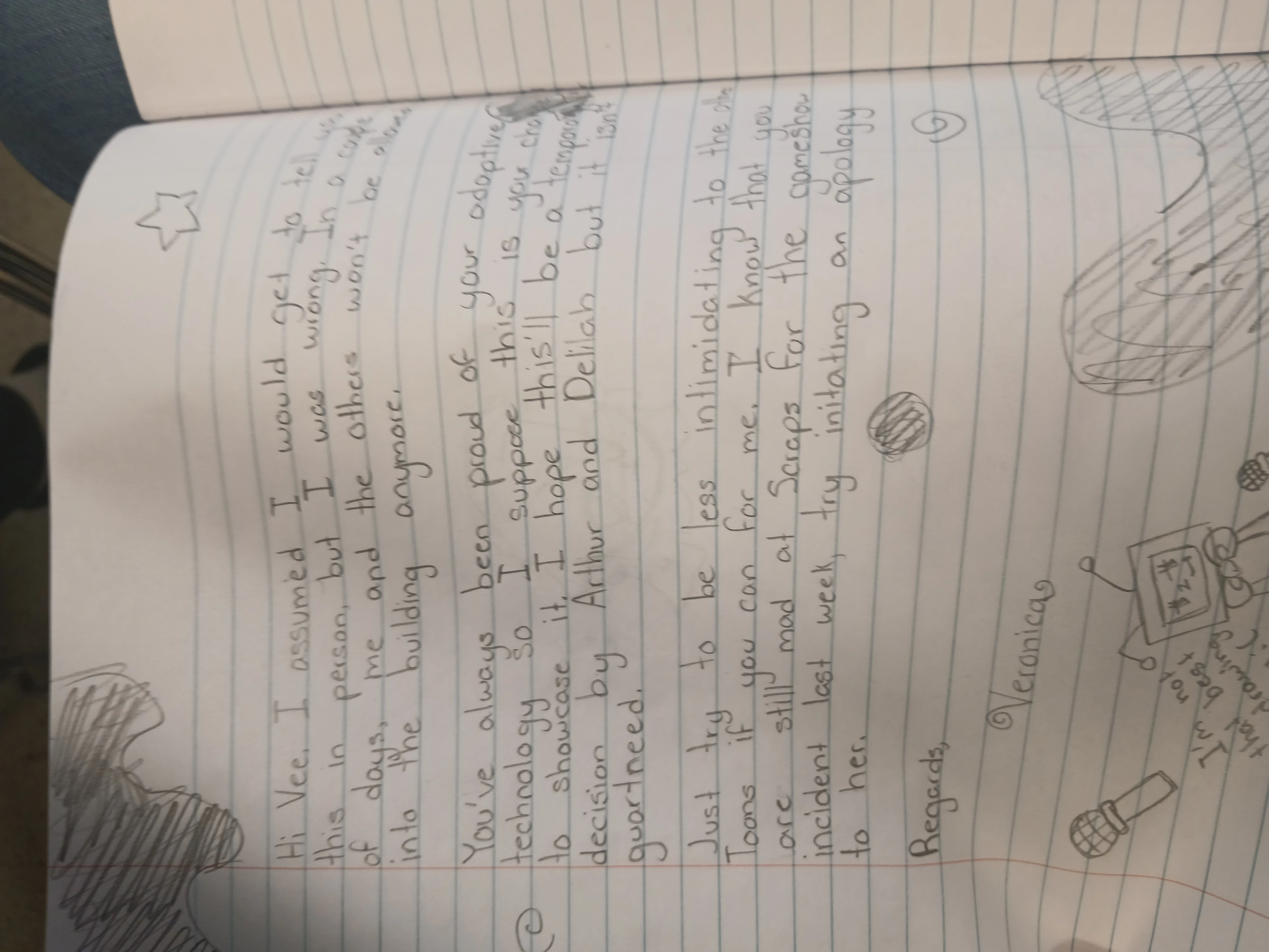 Basically that one Shelly note but if it was w/ Vee instead | Fandom