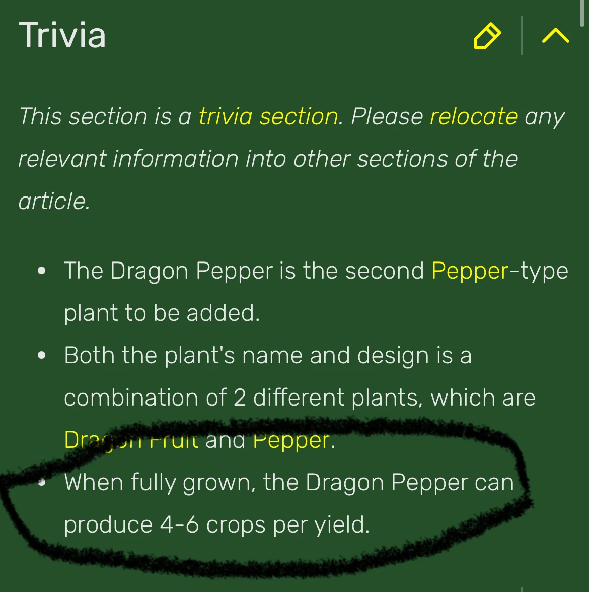 Does anyone know how to get Dragon Pepper to grow 6 peppers? | Fandom