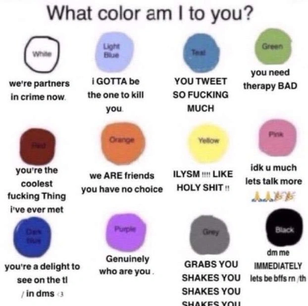 which colors am i 😁😁 | Fandom
