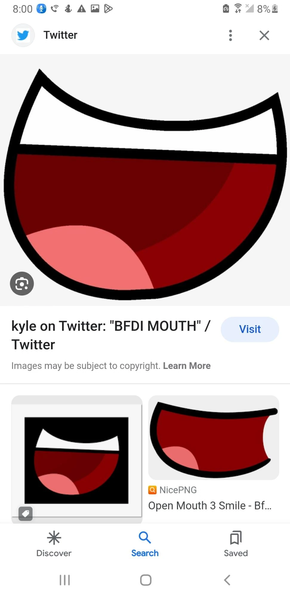 Guys the bfdi mouth is everywhere | Fandom