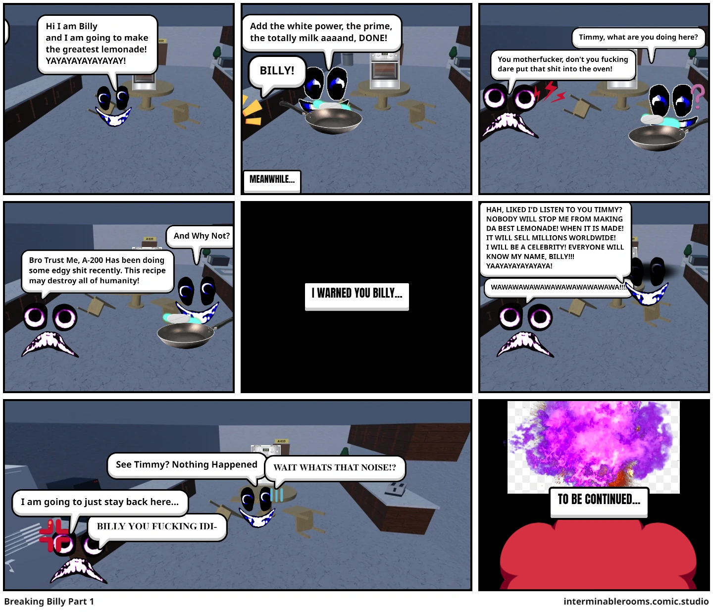 Breaking Billy Part 1 (An Interminable Rooms Comic) | Fandom
