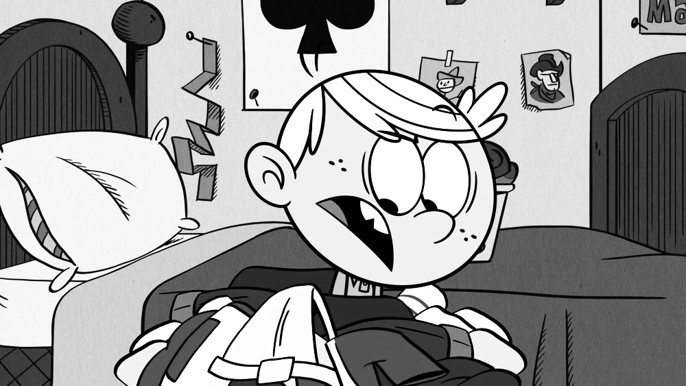 Lincoln loud and the laundry in black and white style | Fandom