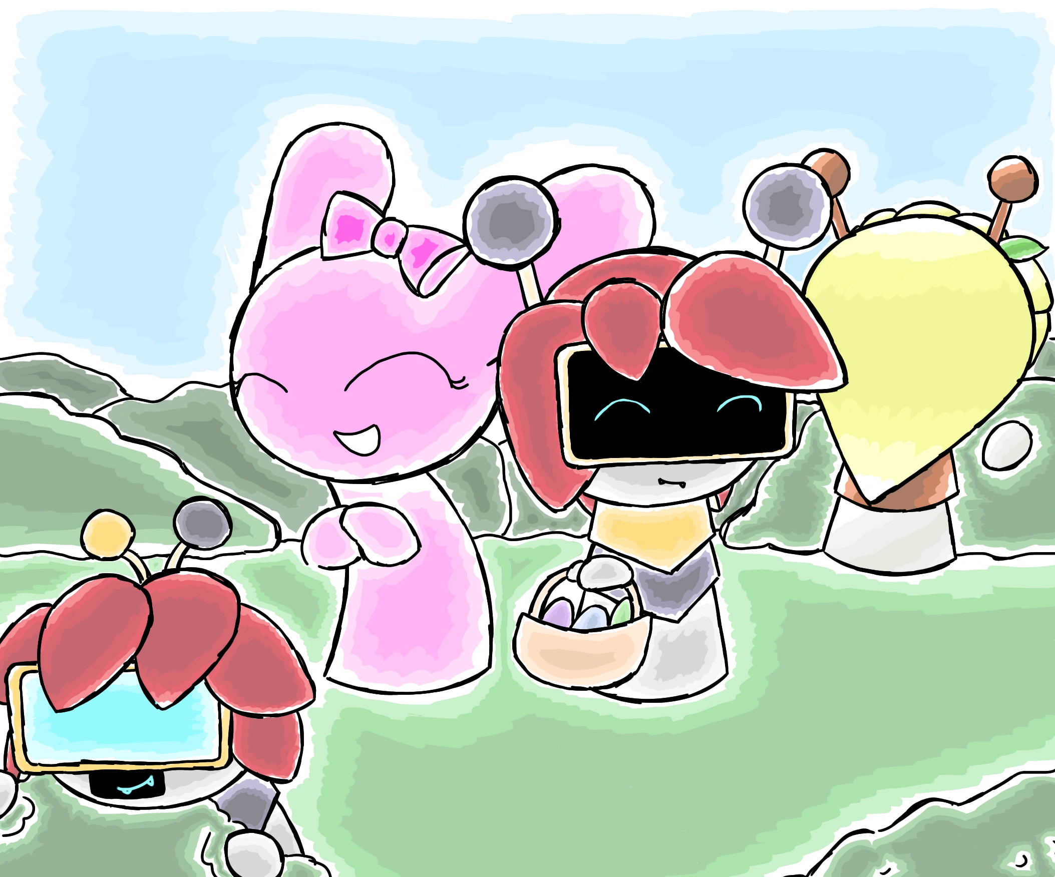 Happy Easter: “Who of the ManzaBot fanchildren will find more of pinki’s easter eggs?” | Fandom