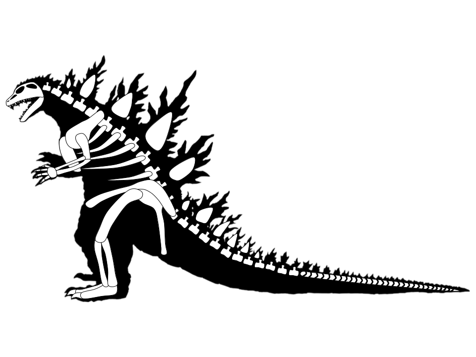 Godzilla Skeletal Diagram | Fandom