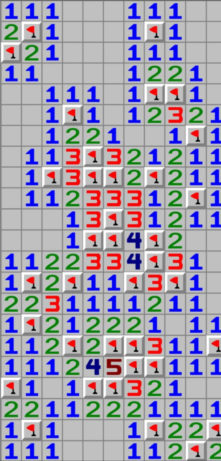 first try minesweeper without having any knowledge of minesweeeper ...