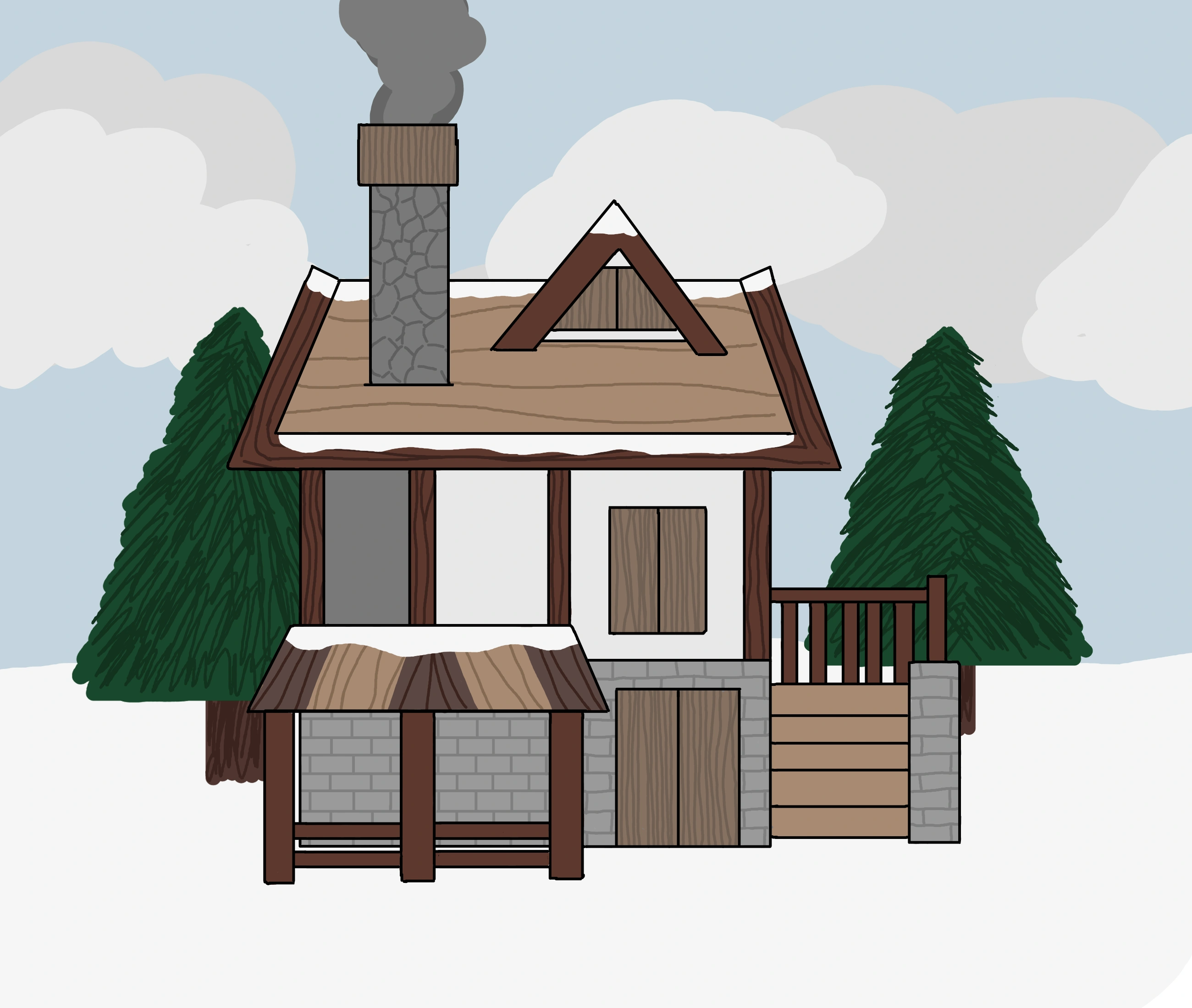 Techno's cabin fanart | Fandom