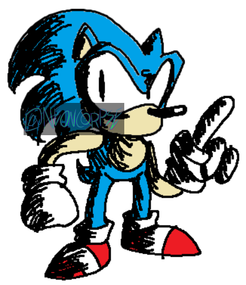 The MS Paint Sonic | Fandom