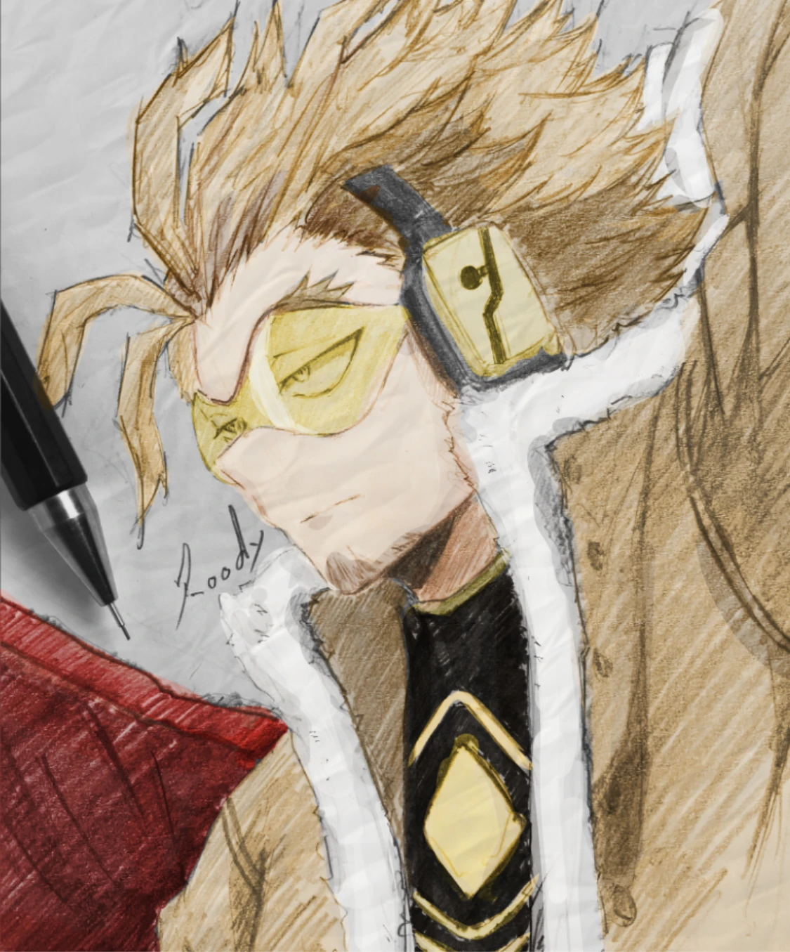 Hawks Sketch [COLORED!] | Fandom