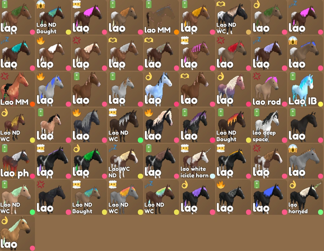 Trading/Selling a bunch of horses + some dyes! | Fandom
