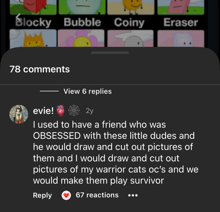 seeing outsiders interact with the bfdi fandom is so cute for some ...