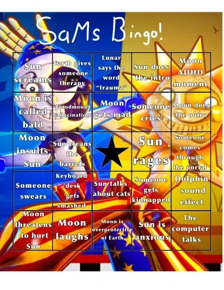 SAMS BINGO!! | Fandom