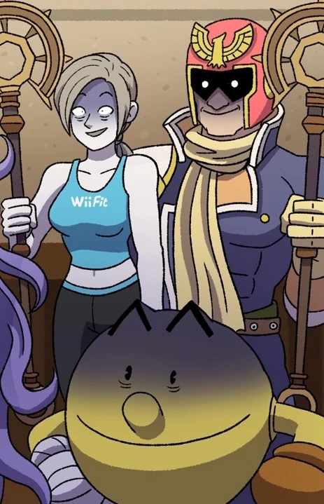 Why are wii fit trainer, Captain falcon and pac man so scared? (wrong ...