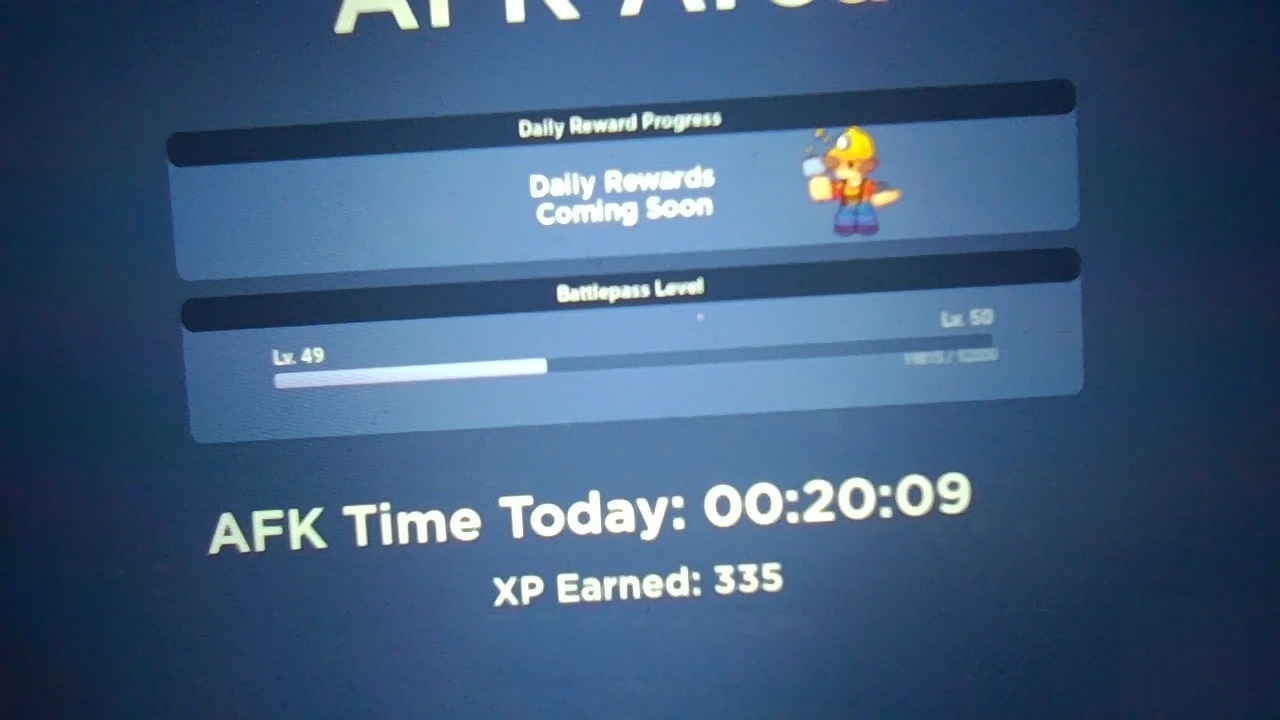 I'm so close to tier 50 and the AFK grinder has been helping me a lot ...