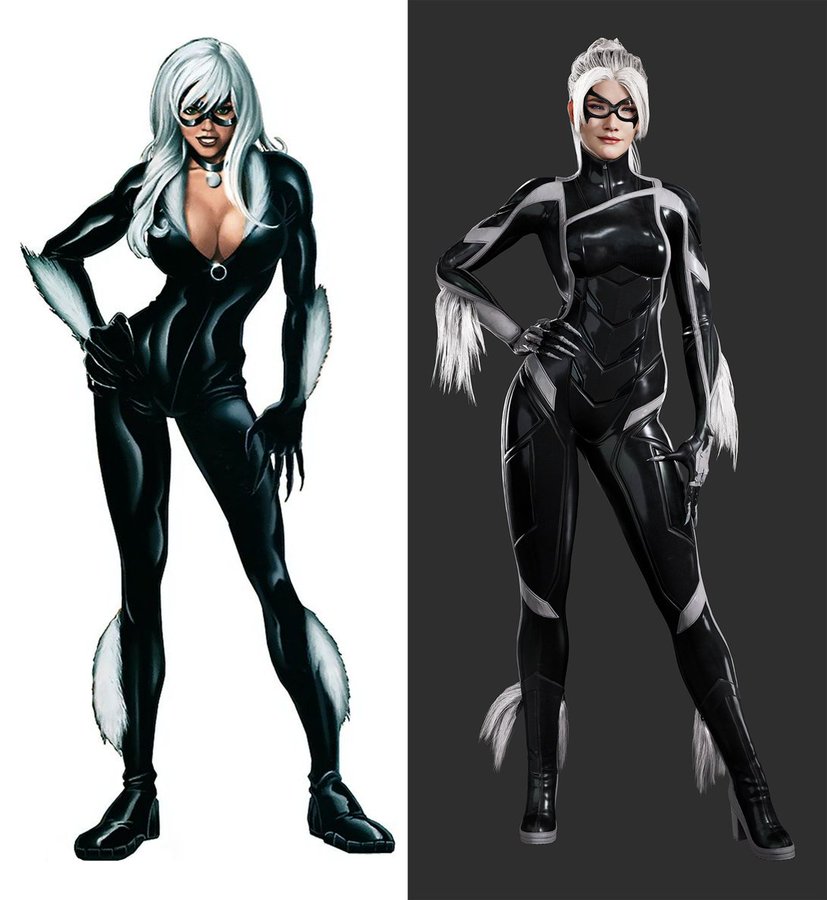 Black Cat s comic suit and Insomniac suit. Fandom