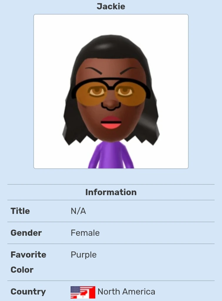 If the Miis were Pokémon Trainers: Jackie | Fandom