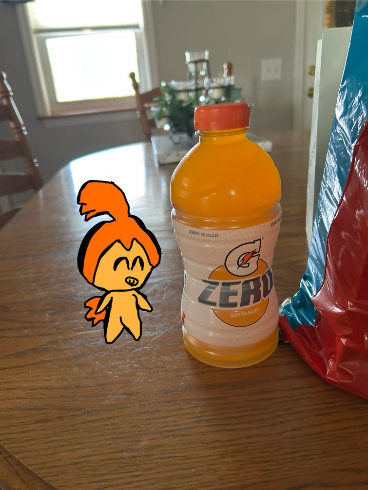Orikko and the big orange gatorade. | Fandom