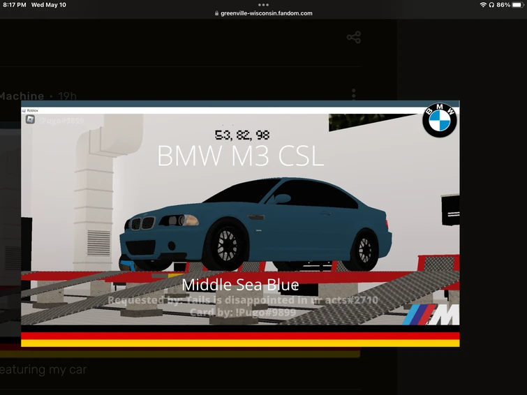 Thanks to WayMachine for the nice color code for the ‘03 BMW M3. | Fandom