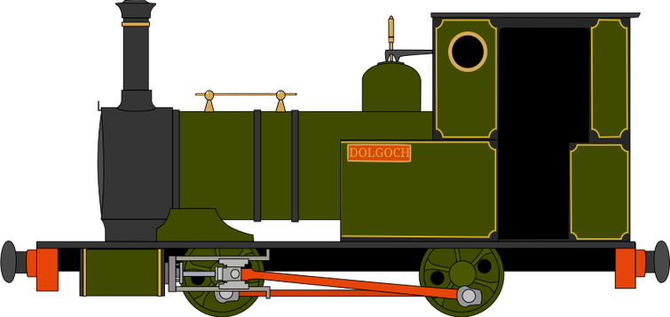 smol welsh train art: Dolgoch AKA the old lady | Fandom