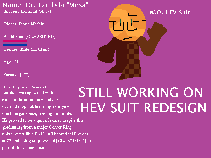 YIPPEE FINISHED THE OBJECTIFIED HALF-LIFE OC SHEETS | Fandom