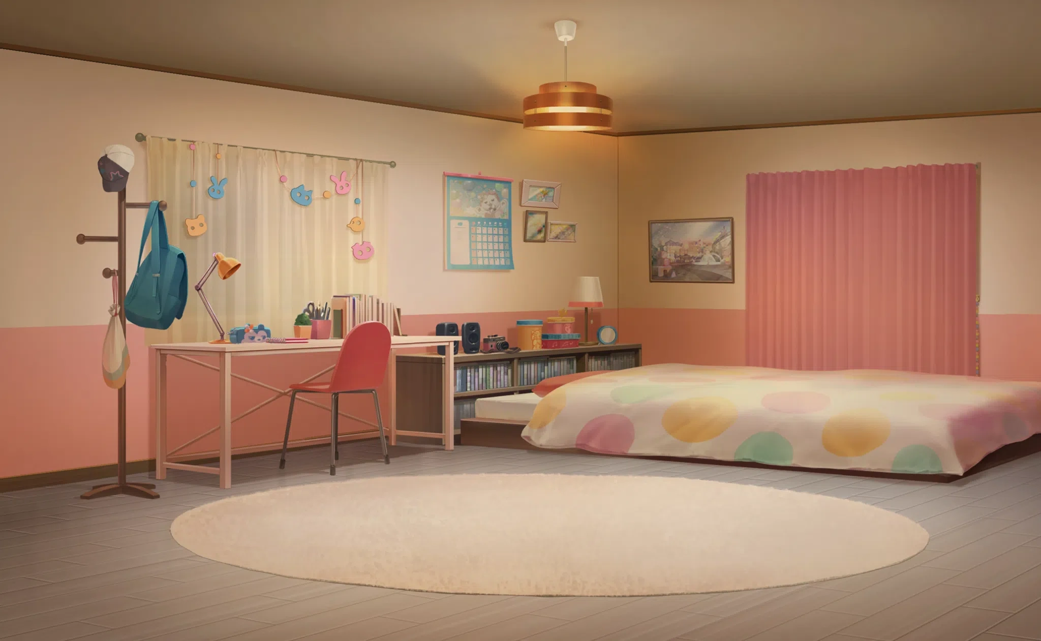 those yellow blue and pink things in kohanes room remind me of the ...