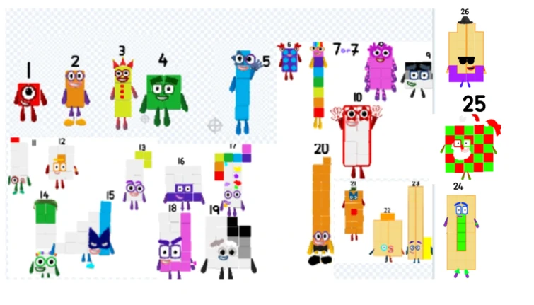 A late Christmas gift for Seth002 : Numberblocks 1 - 26. | Fandom