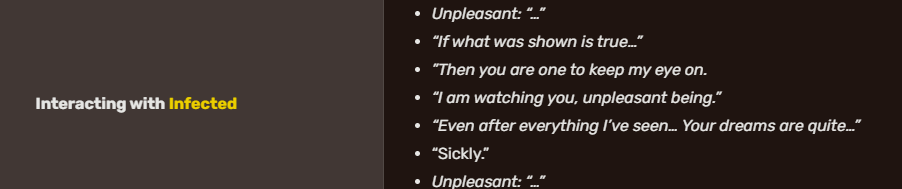 so realistic infected conversation! | Fandom