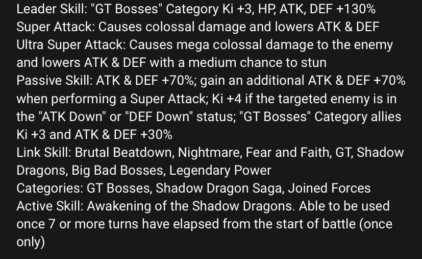 Lr Shadow Dragons active skill sucks | Fandom