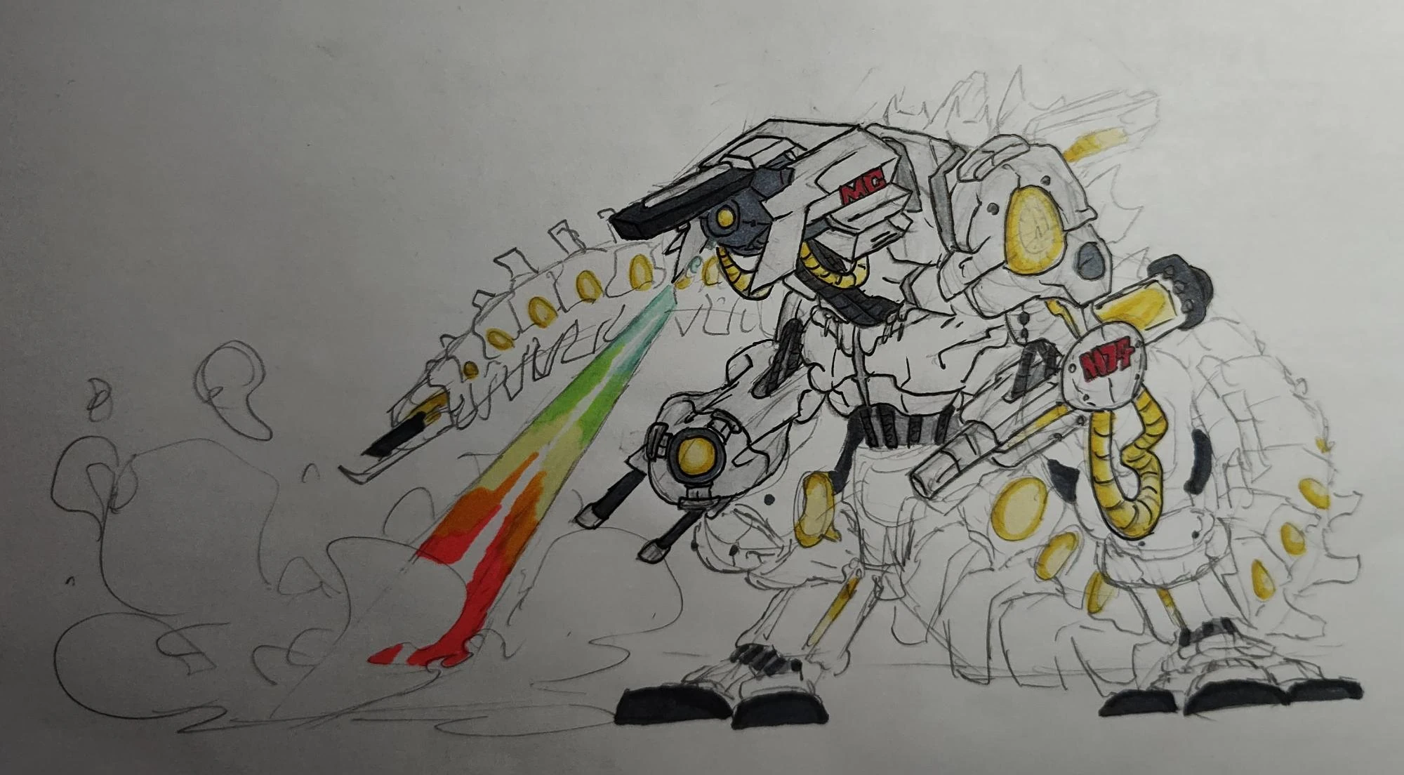 Mini Mechagodzilla progress and more Mini Shin Godzilla sketches! | Fandom