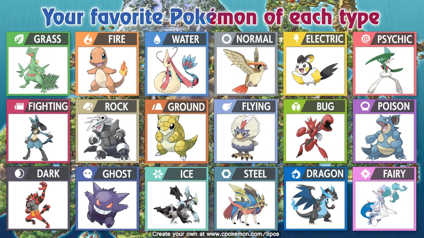 favorite pokemon list | Fandom