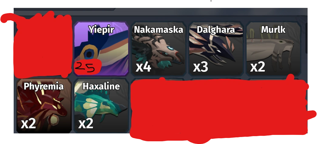 Mass trading extra creatures for a stored Nachtskinhren | Fandom