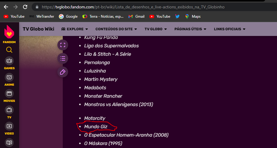 ChalkZone TV Globo airings (existence unconfirmed) | Fandom