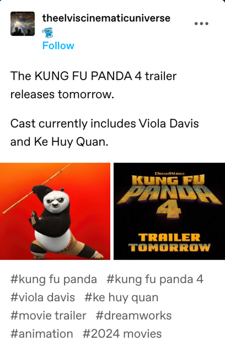 [News] KFP4 trailer releasing tomorrow! | Fandom