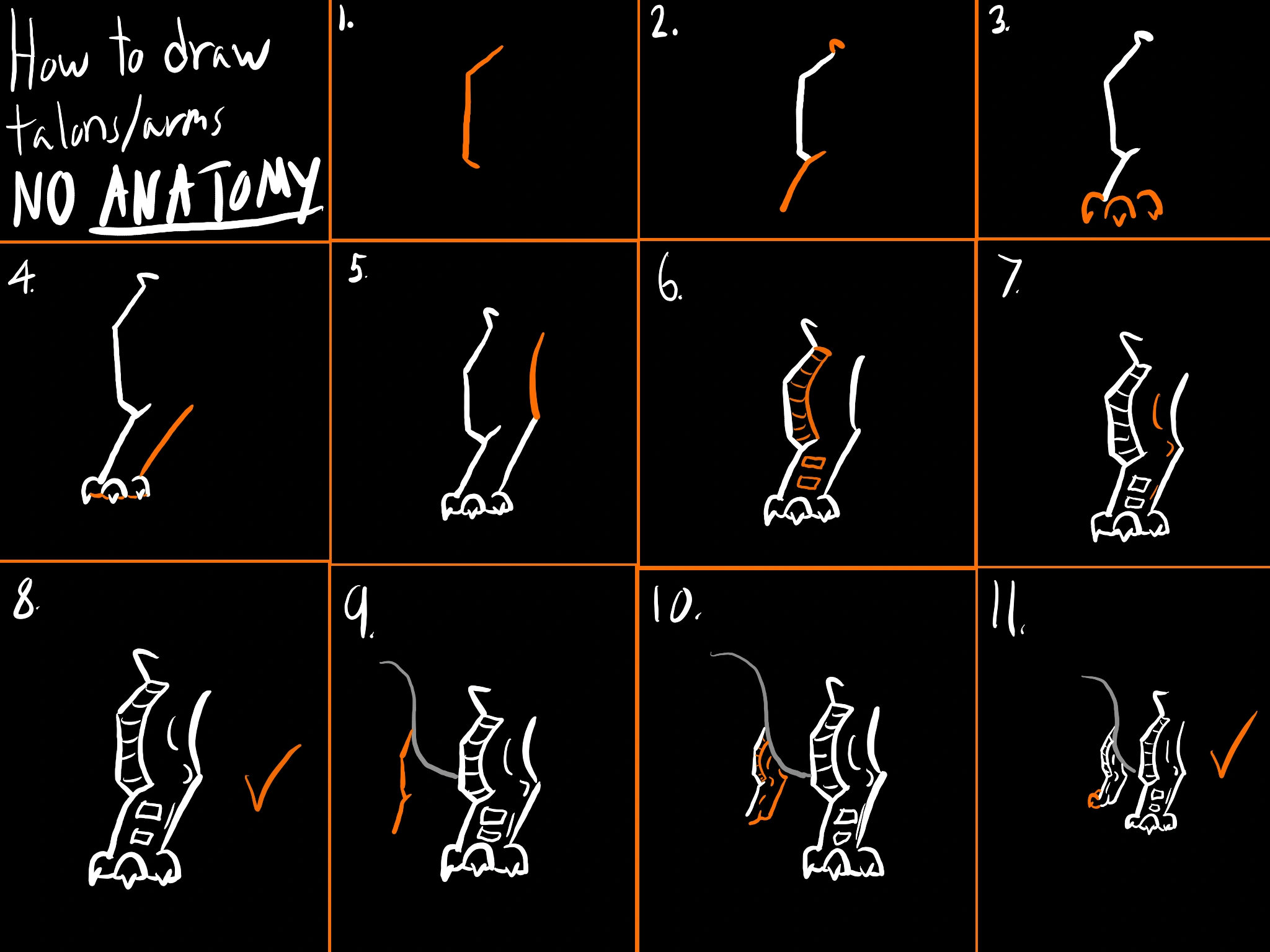 A tutorial for those who hate using anatomy, and suck at making talons ...