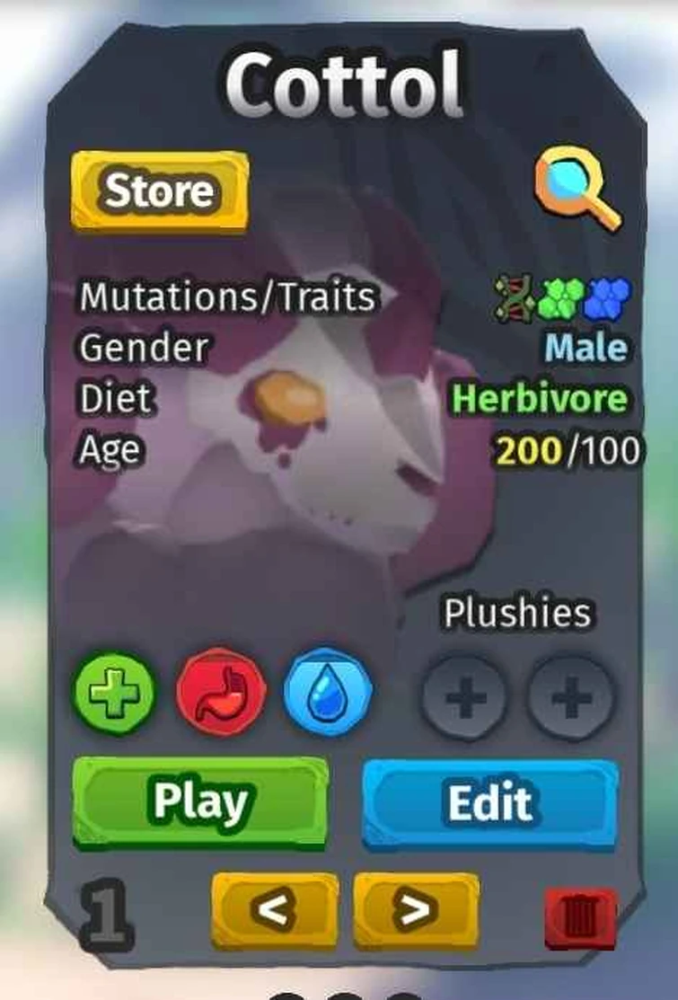 Selling Cottol Zombie mut and Melanism mut Archinax for 300 mush each ...