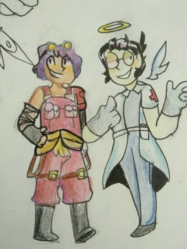 Engi and medic genderbended | Fandom