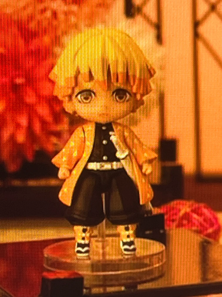 Zenitsu in a figurine stand | Fandom