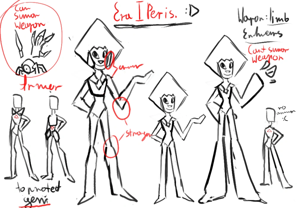 Era 1 peridots concept art, bc i was dissapointed we didnt see them in ...