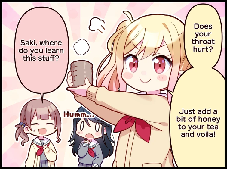 I actually did this but with maple syrup because we ran out of honey ...