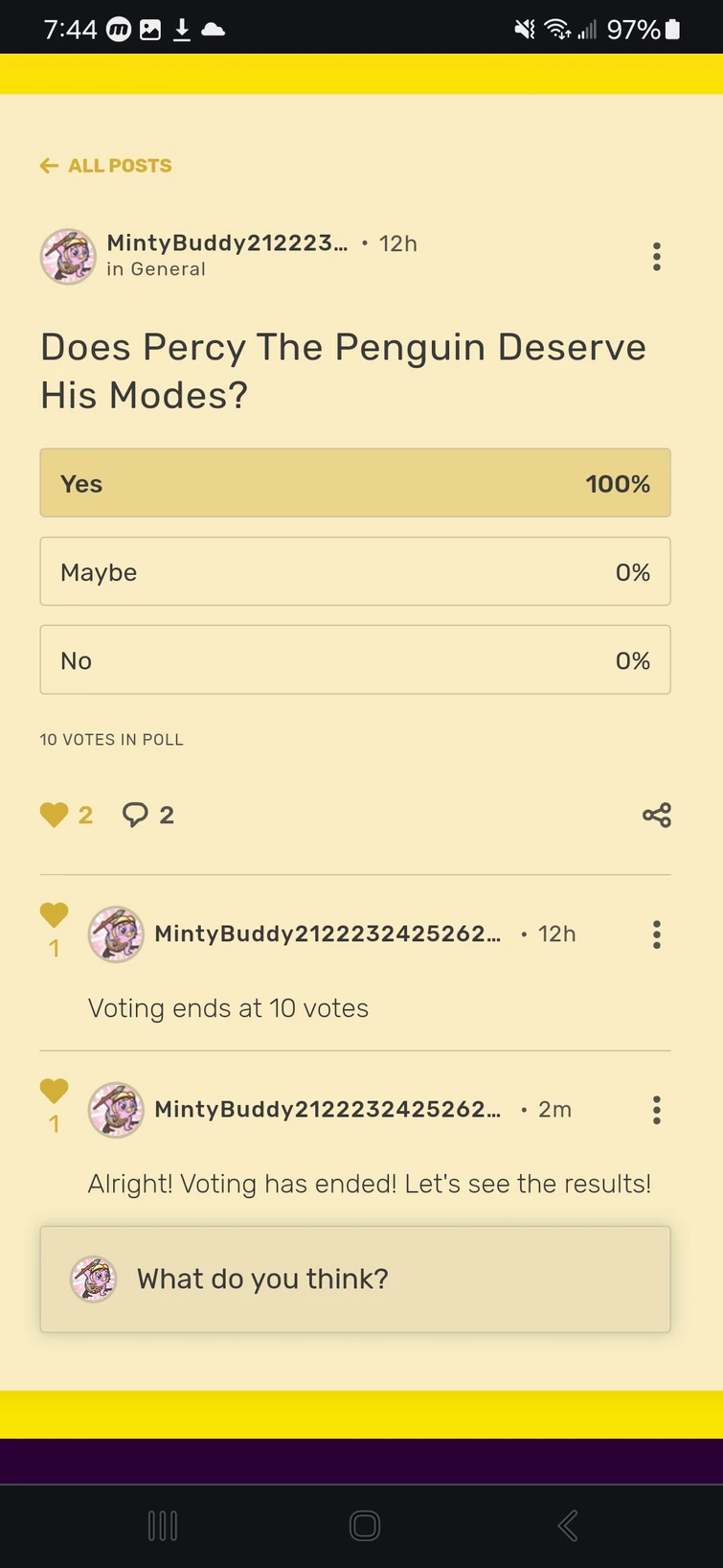 Voting has ended! Time to see the results! | Fandom
