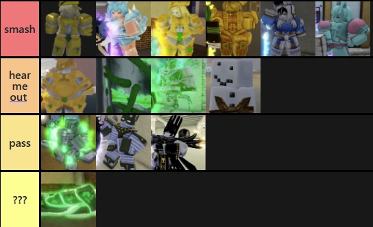 working on my FIRE YBA SKIN TIER LIST!!! | Fandom