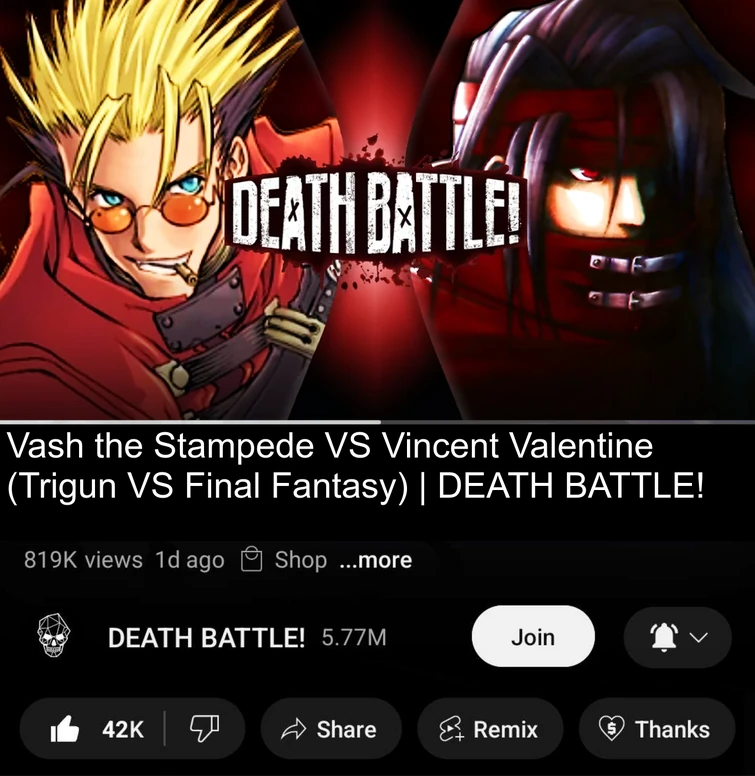 Official Video Mock-Up: Vash VS Vincent (Trigun VS Final Fantasy) | Fandom