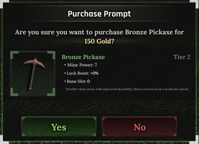 All of the Pickaxes’ boxes tab before the hidden maze update (scroll ...