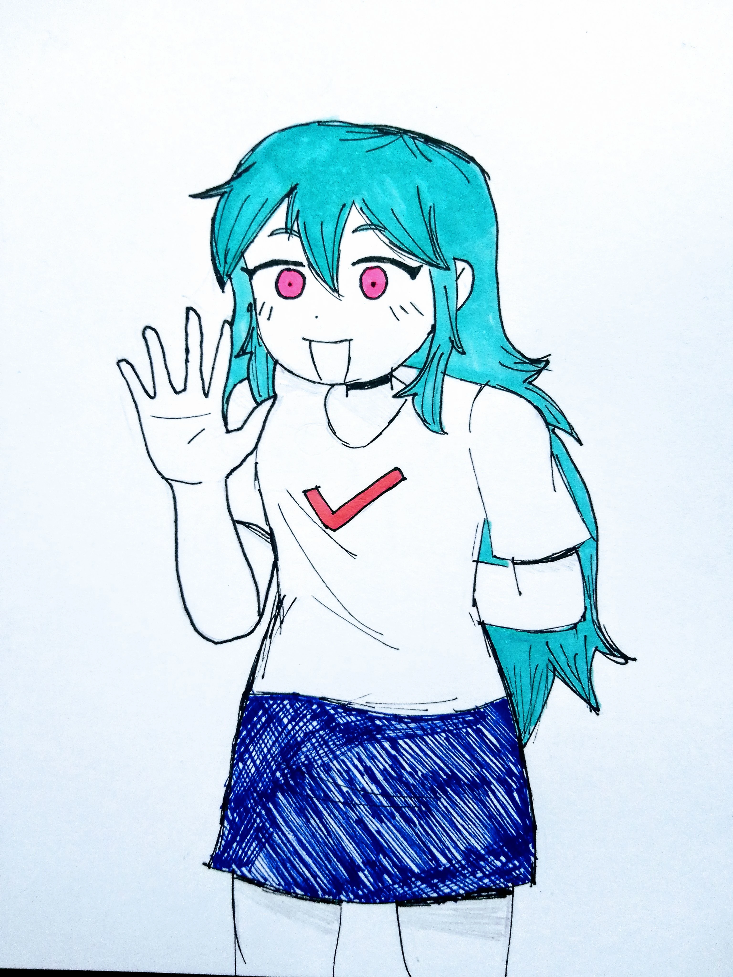 i have not done a fnf artwork in a while - here's sky | Fandom