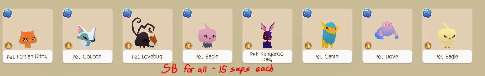 Pets for bid (15 sap pets too) | Fandom